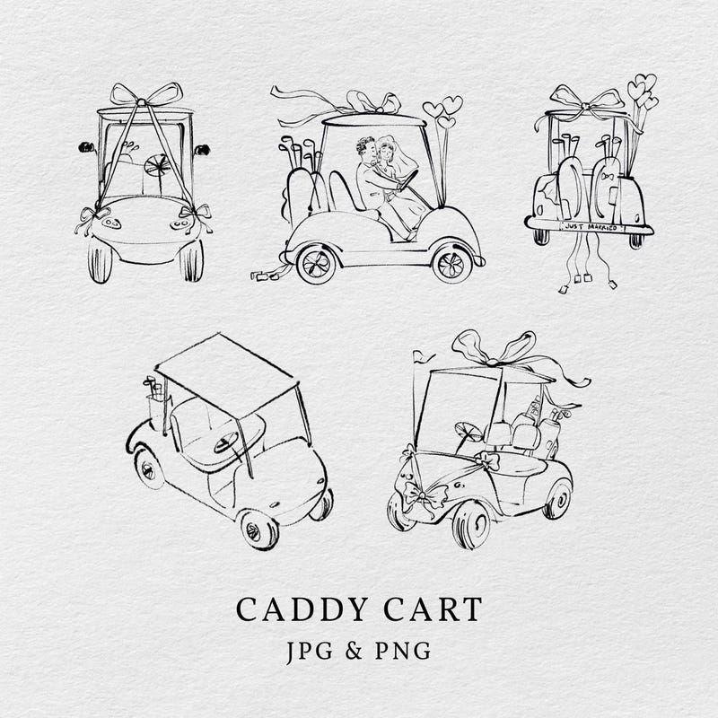 Golf Wedding Clipart - Etsy