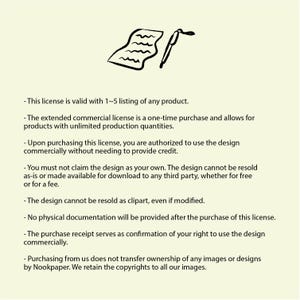 Commercial License 1-5 Listing Unlimited With NO CREDIT - Etsy