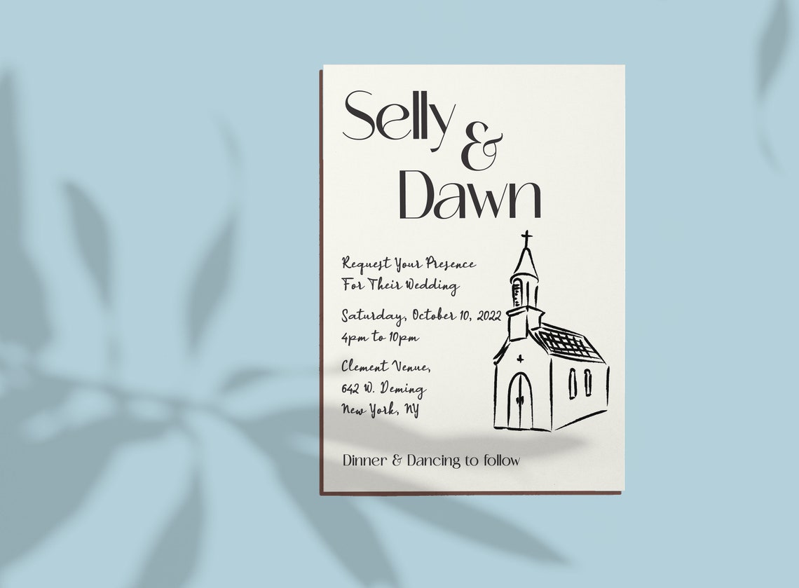 Hand Drawn Church Illustration SVG PNG Bundle Drawing Wedding ...