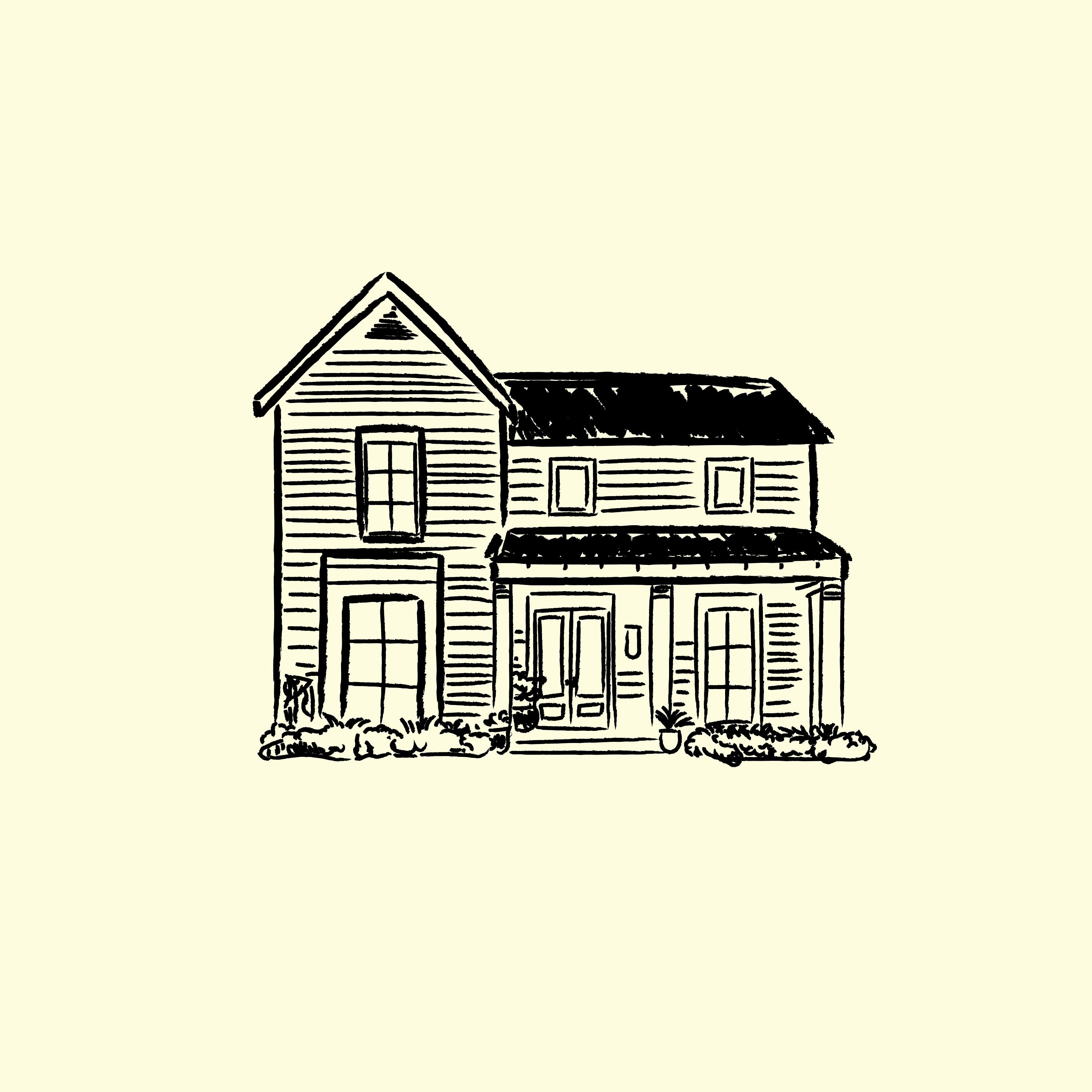 Personalized House Illustration Custom Drawing Couples - Etsy