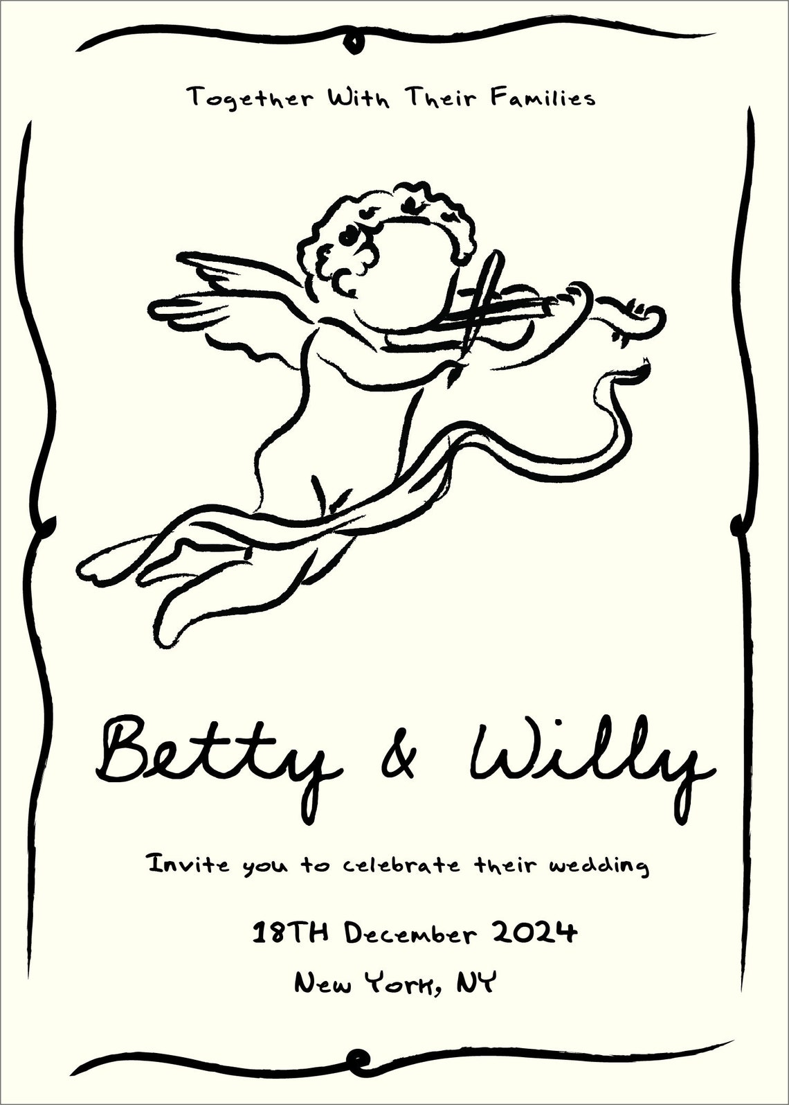 Hand Drawn Cupid Illustration SVG PNG Drawing Cupid Line Art, Cupid ...