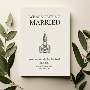 Hand-drawn Church Illustration – Wedding Invitation Clip Art (SVG, PNG ...