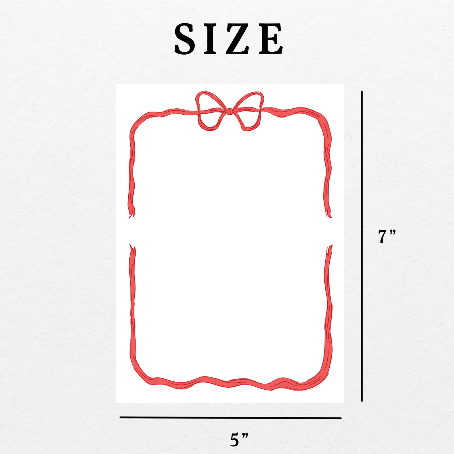 Hand Drawn Bows Border Frames Illustration SVG PNG Wedding Invitation ...