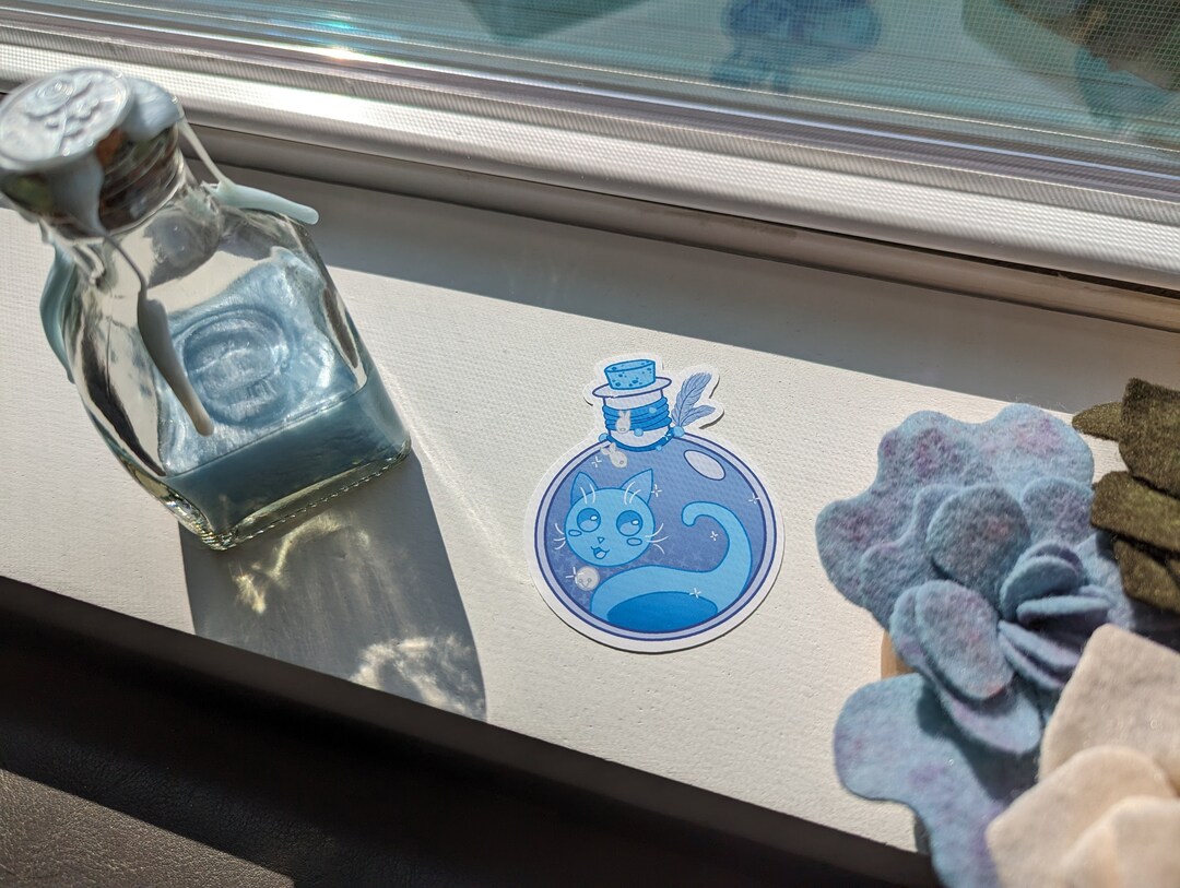 Purrfect Potion Sticker - Etsy