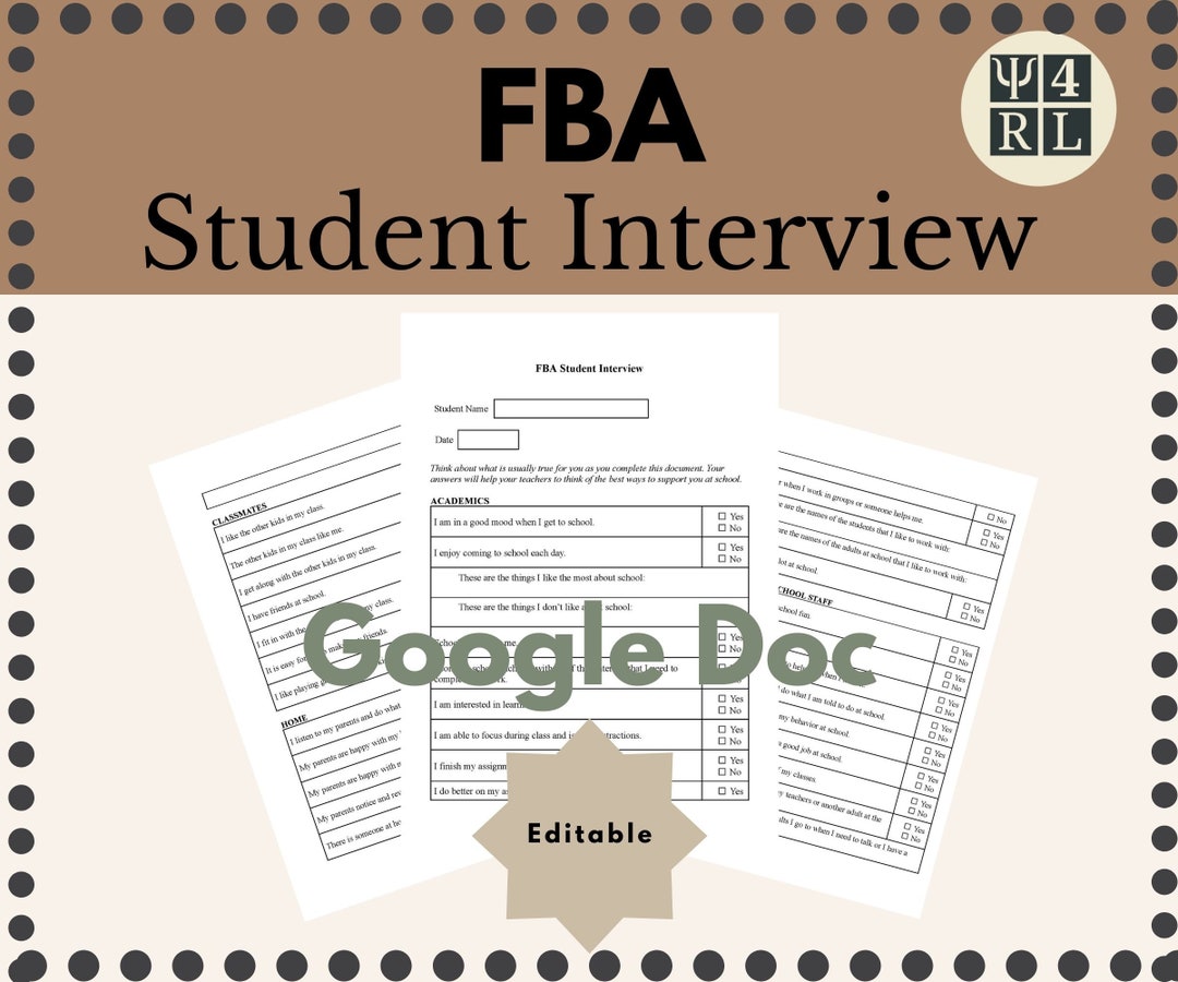 FBA Student Interview (google Doc) - Etsy