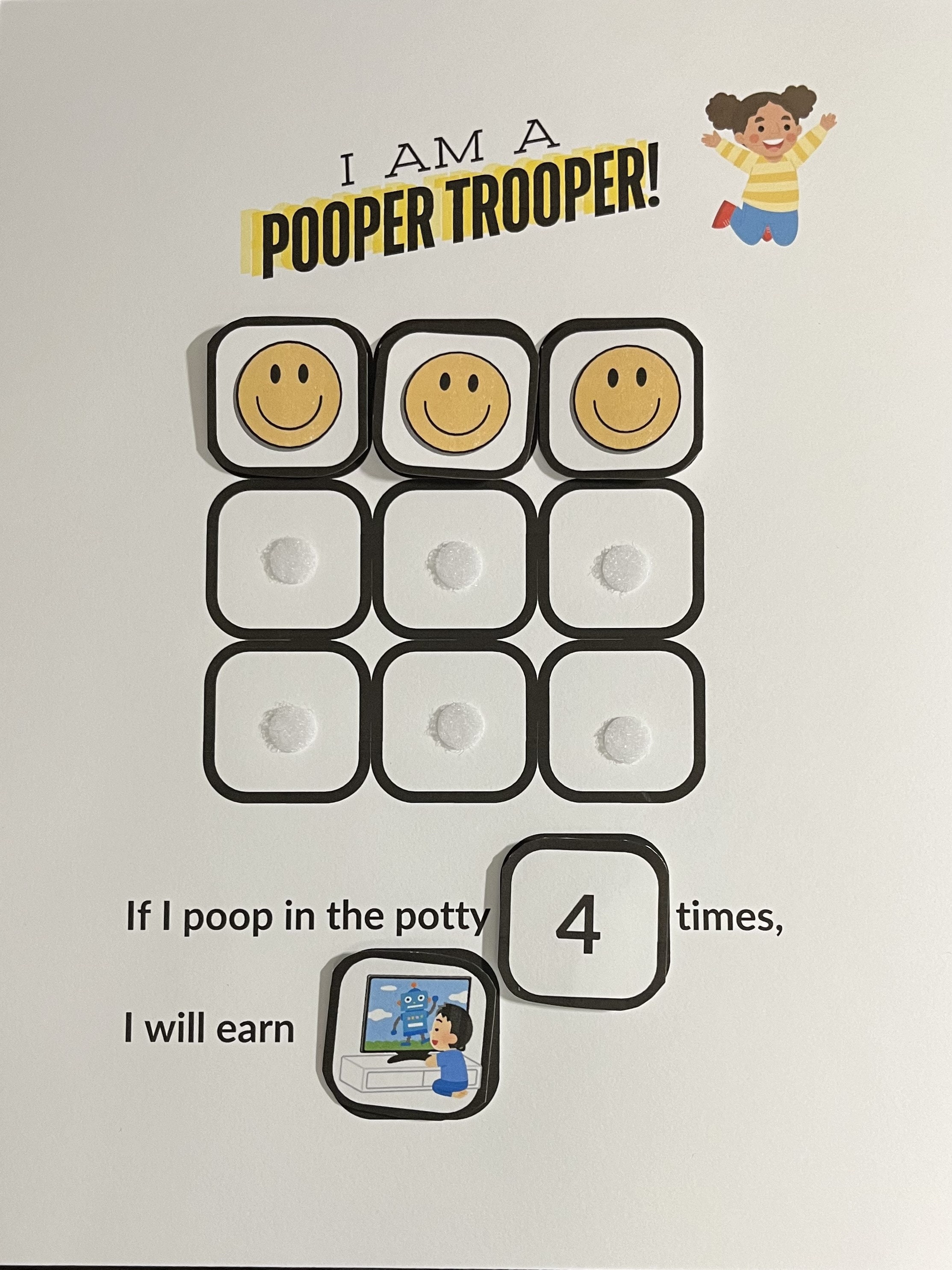 Potty Training Behavior Chart Bundle - Pooper Trooper - Etsy