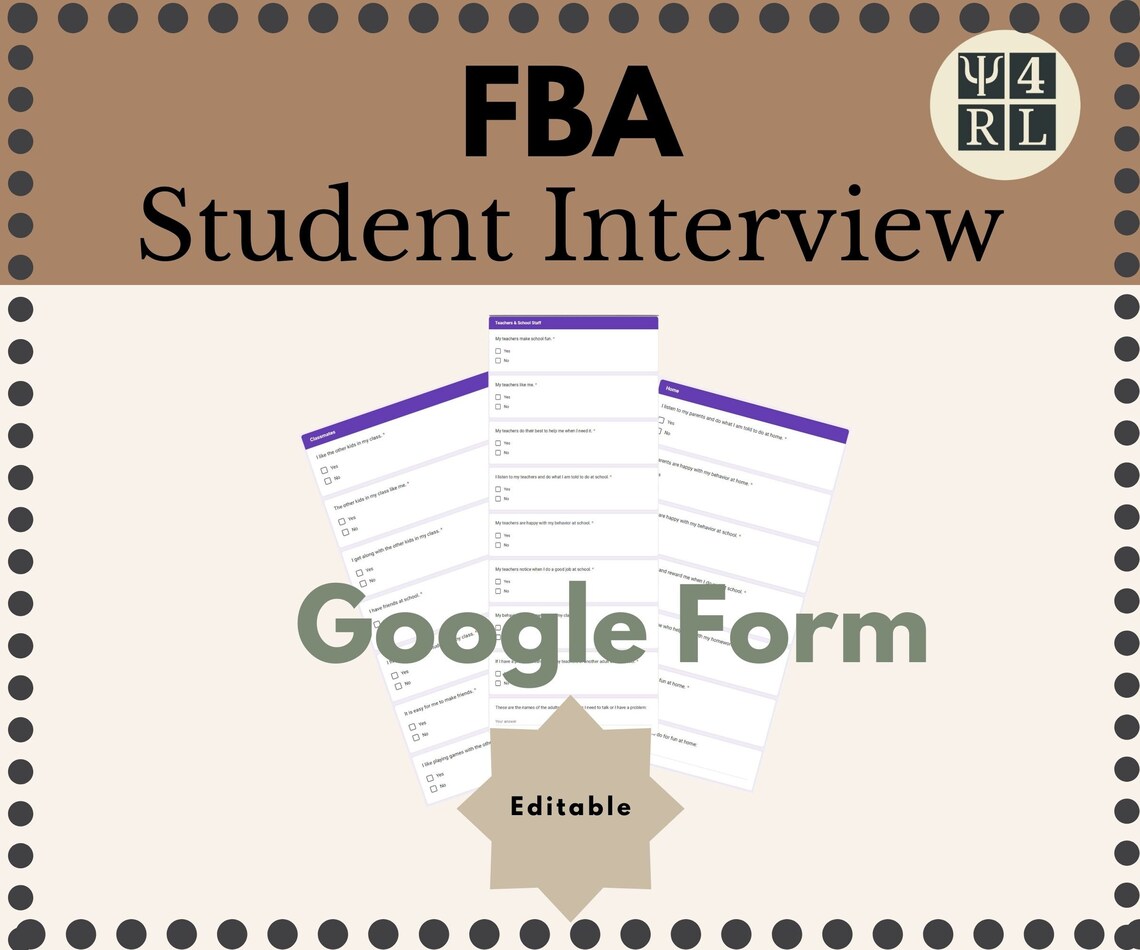 FBA Student Interview (google Form) - Etsy