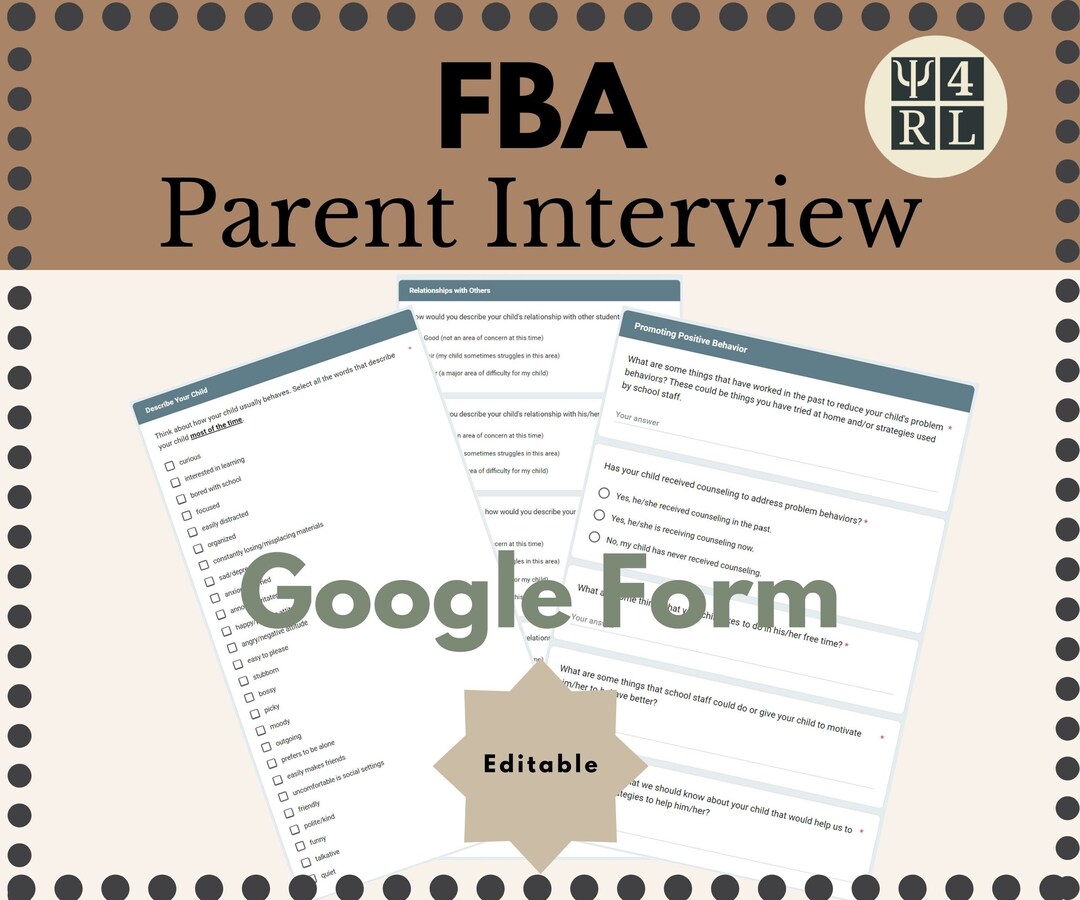 FBA Parent Interview - Etsy
