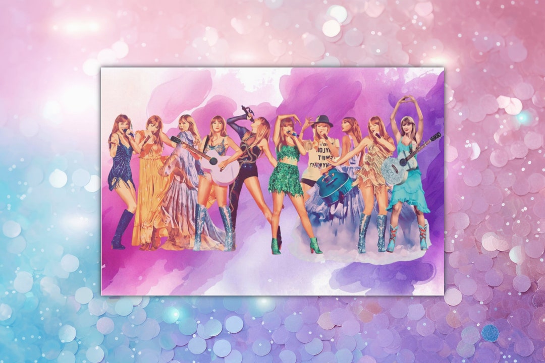 Taylor Swifties Beautiful Watercolor Background Horizontal Concert ...