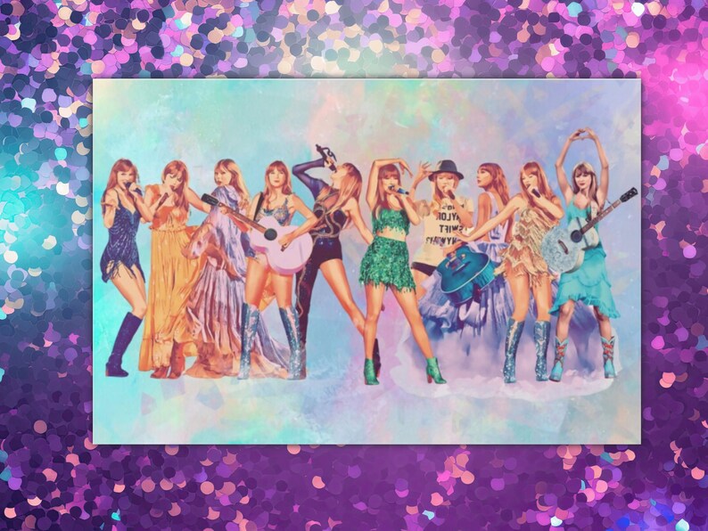 Taylor Swifties Eras Tour 24x18 Landscape Home Decor Living Room ...