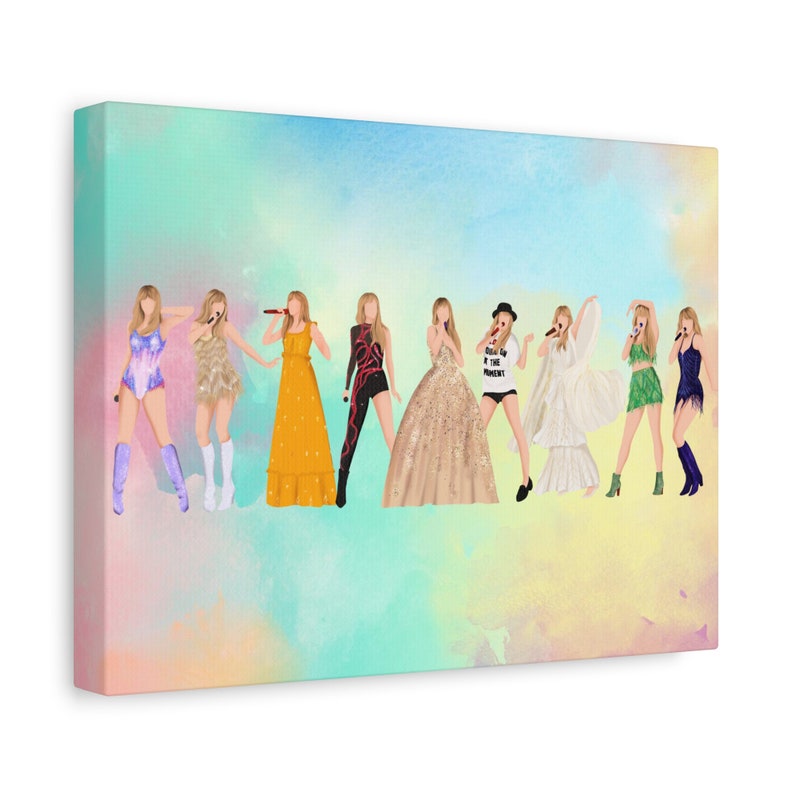 Step Into Taylor's Iconic Eras: 12x9 Lovers Art Canvas Tapestries ...
