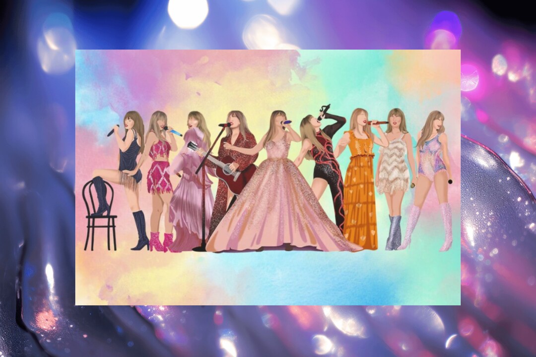 Taylor Swifties Eras Tour Medium 24X18 Concert Poster Satin Finish Low ...