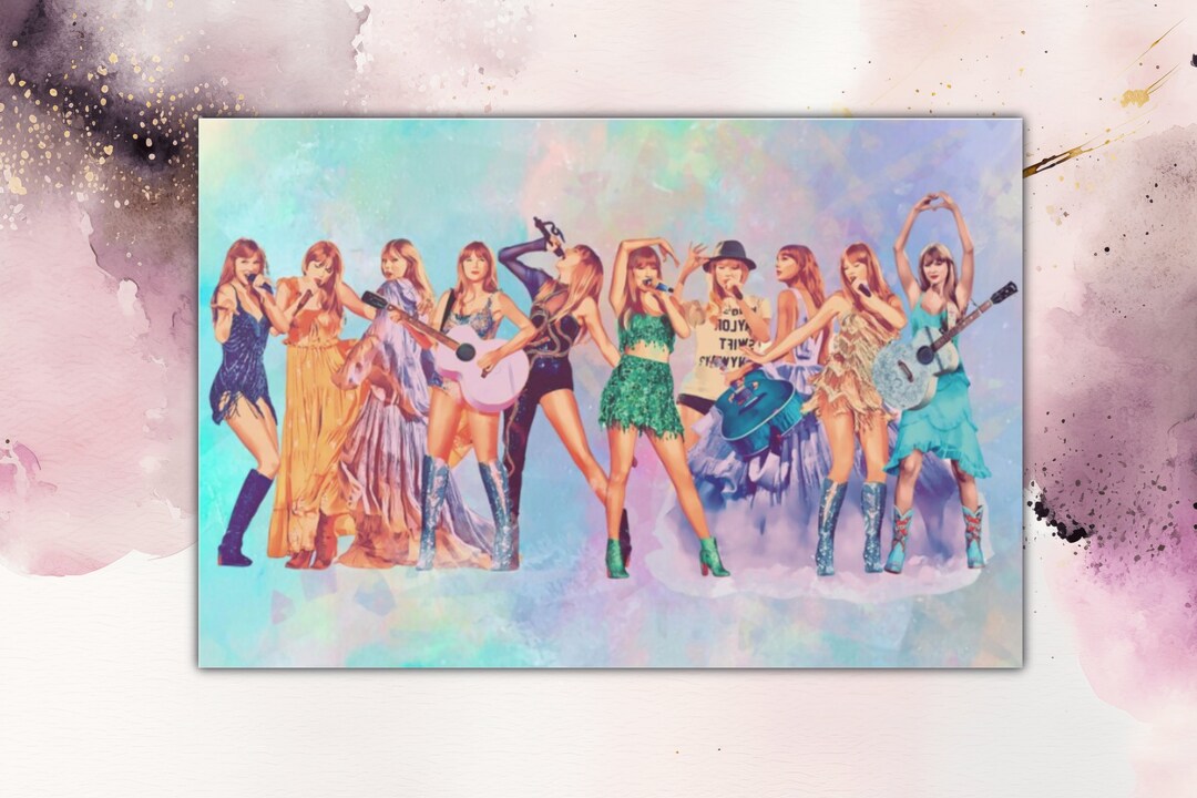 Taylor Swifties Eras Tour 24x18 Landscape Home Decor Living Room ...