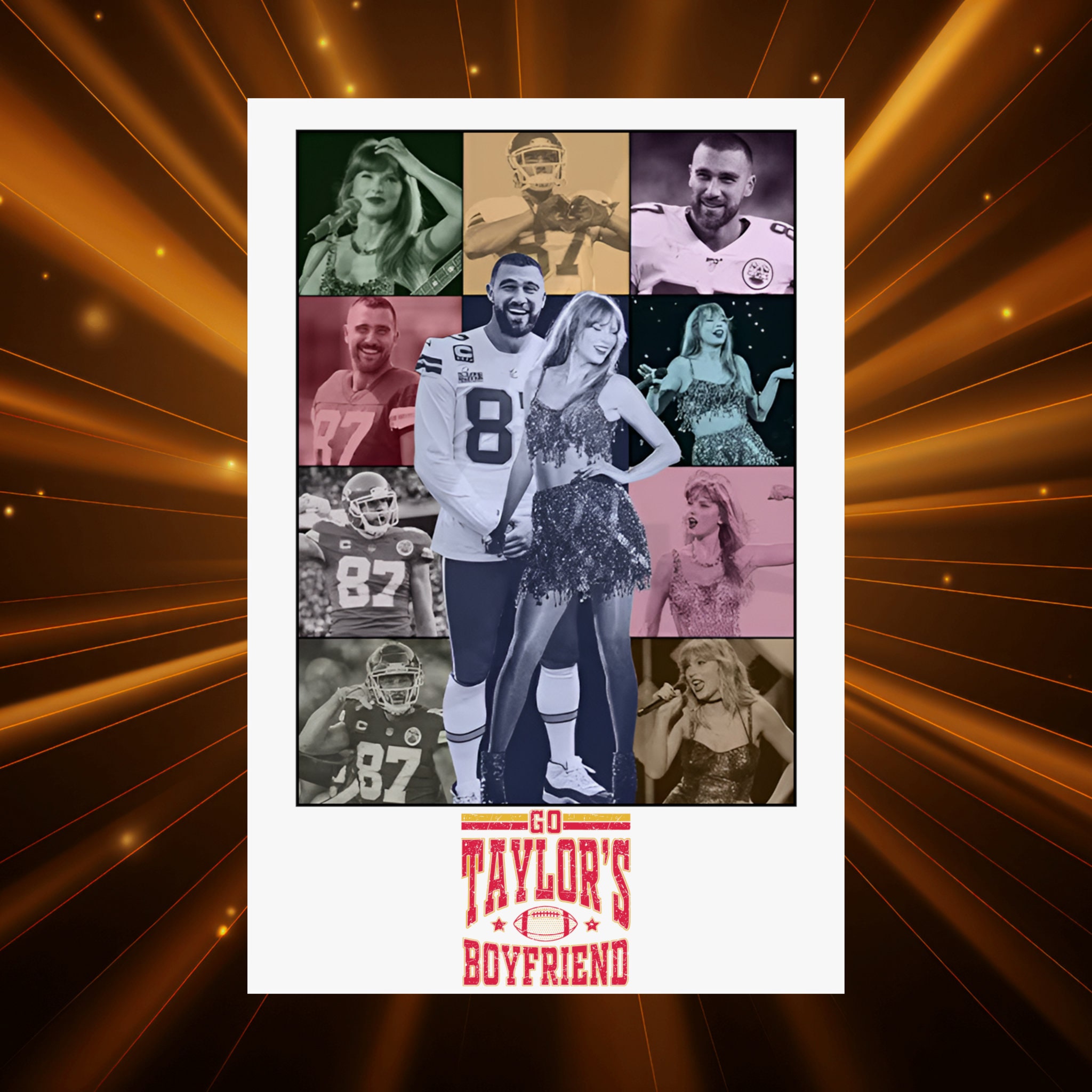 Travis - Go Taylor's Boyfriend - Chiefs - Football Vertical sold by ...