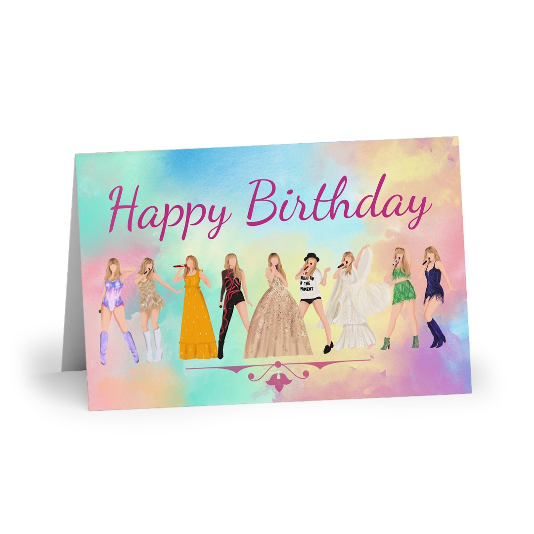 Happy Birthday Taylor Swiftie Fan Blank Personalization - Etsy