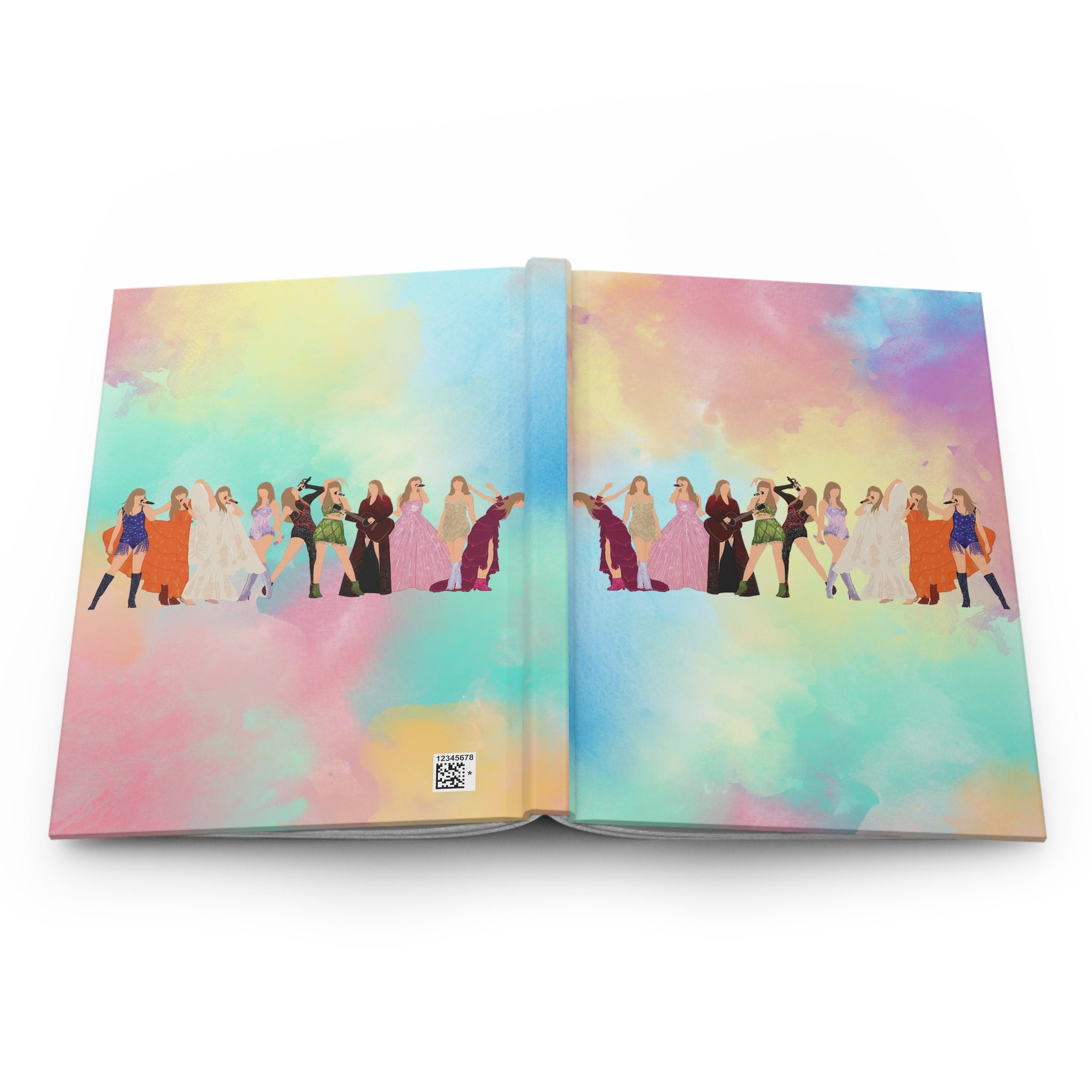 Taylor Swifties Eras Tour Journal 5.75 X 8 Hardcover Matte Finish ...