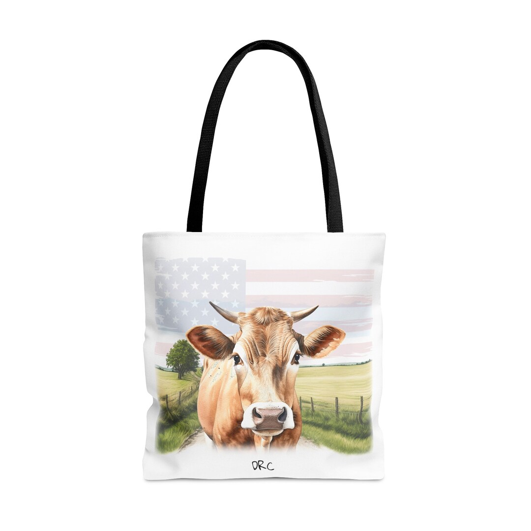 Farm Cow DRC Tote Bag (AOP) - Etsy