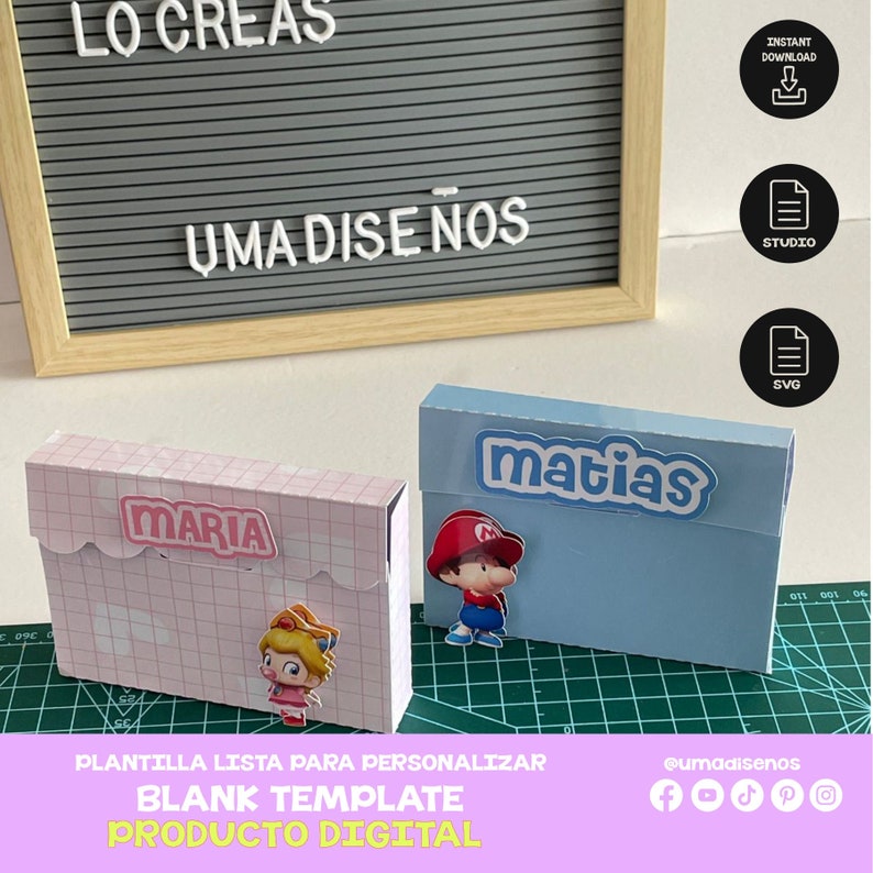 Kitkat Box Template SVG STUDIO Box for Kit-kat Cut File Svg Cricut Box ...