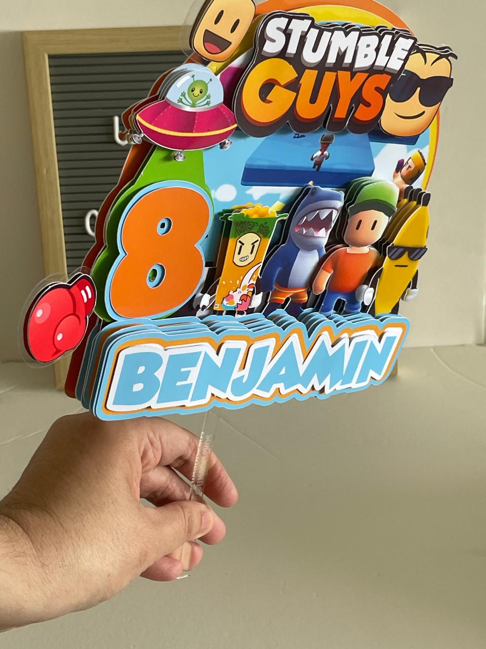 Stumble Guys Cake Topper SVG Layer Template Cake Topper Stumble Guys ...