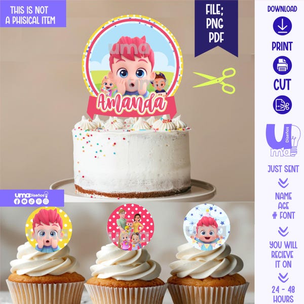 Bebefinn Cake Topper - Etsy