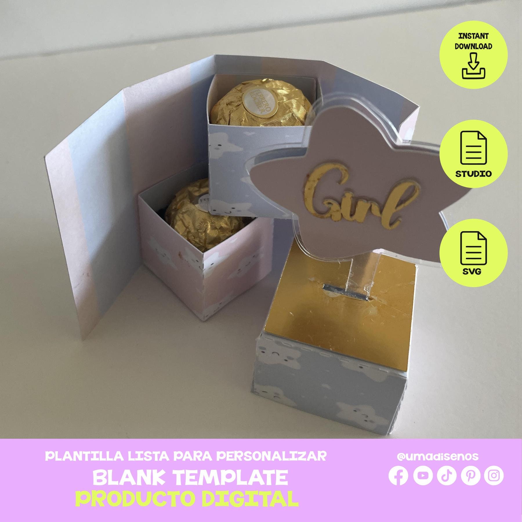 Template Ferrero Rocher Box SVG Cut File Chocolate Ferrero Rocher Party ...