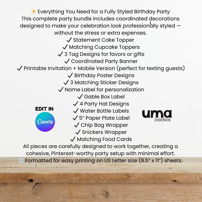Aphmau Birthday Party Decorations Bundle Editable Canva Template ...