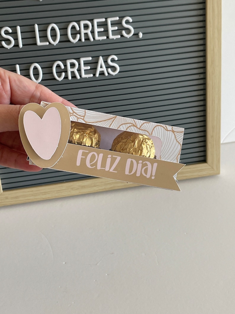 Template Duo Ferrero Rocher box SVG cut file Chocolate Ferrero Rocher ...