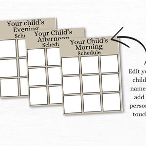Editable Daily Routine Cards, Toddler Preschool Routine Chart, Visual ...