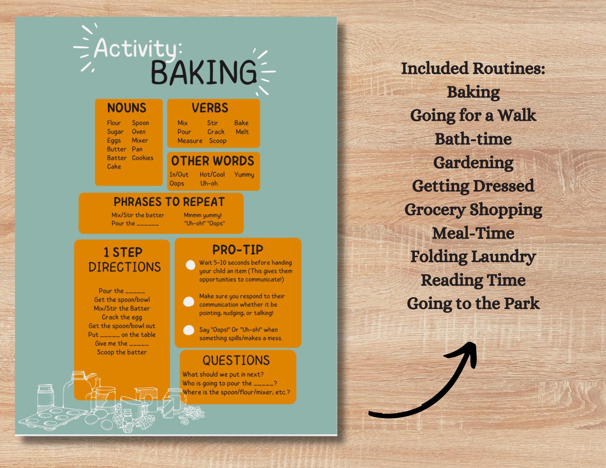 Baby and Toddler Functional Vocabulary Guides, Pre-k Language, Early ...