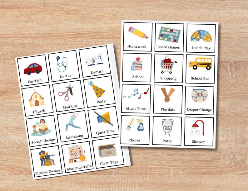 Editable Daily Routine Cards, Toddler Preschool Routine Chart, Visual ...