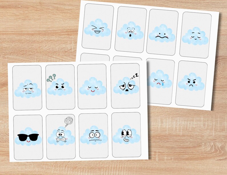 Emotion Flashcards for Kids, Feelings Cards, Social Emotional Learning ...