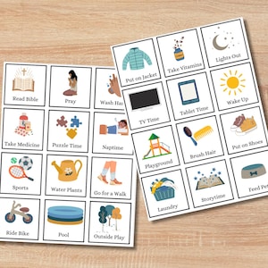 Editable Daily Routine Cards, Toddler Preschool Routine Chart, Visual ...