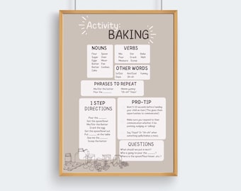 Baby and Toddler Functional Vocabulary Guides, Pre-k Language, Early ...