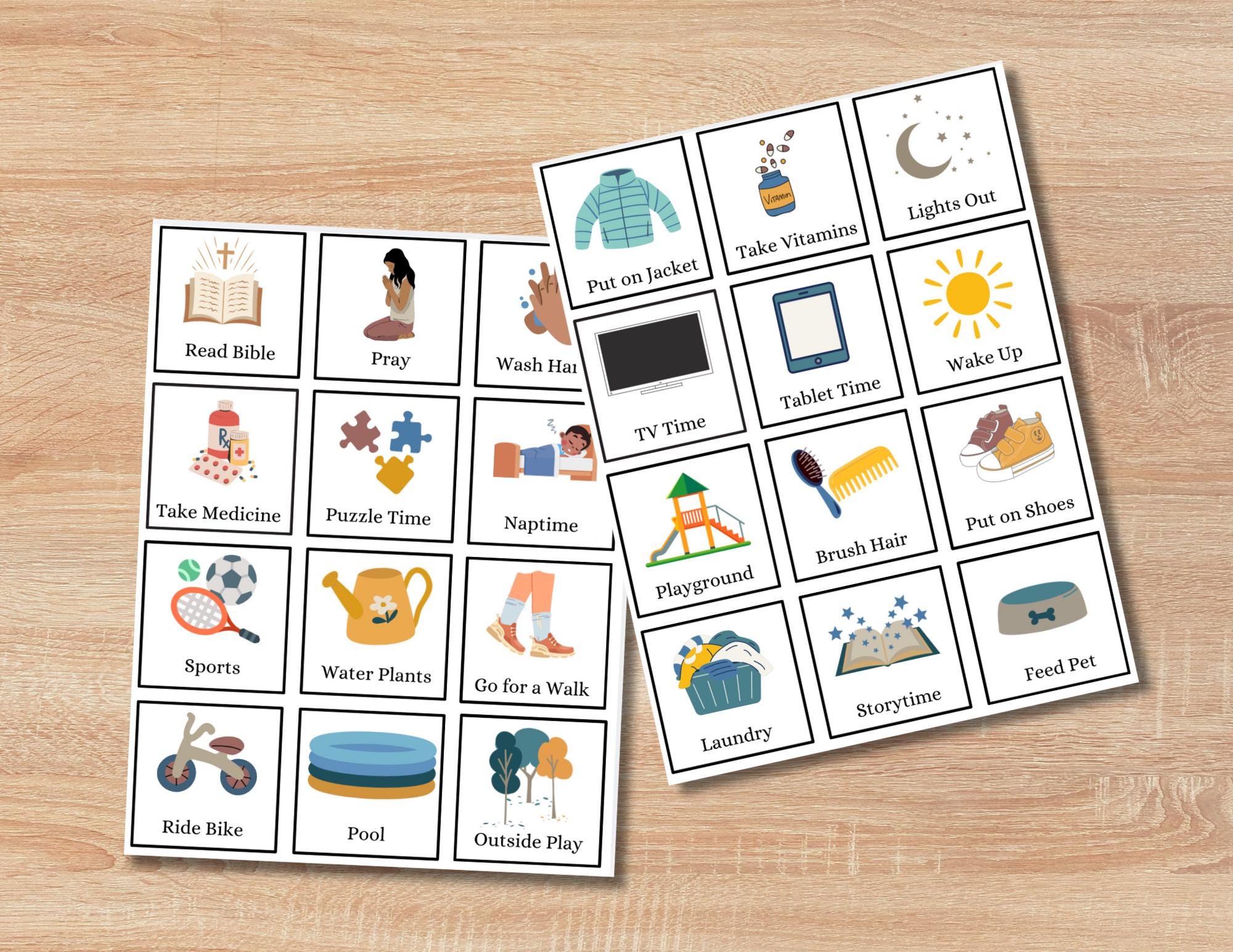 Daily Routine for Kids Printable Daily Routine Cards Visual Schedule ...