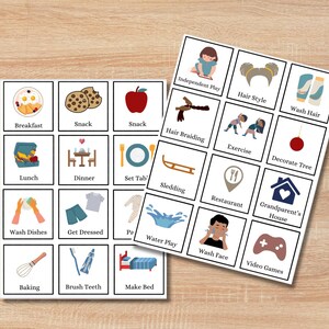 Editable Daily Routine Cards, Toddler Preschool Routine Chart, Visual ...