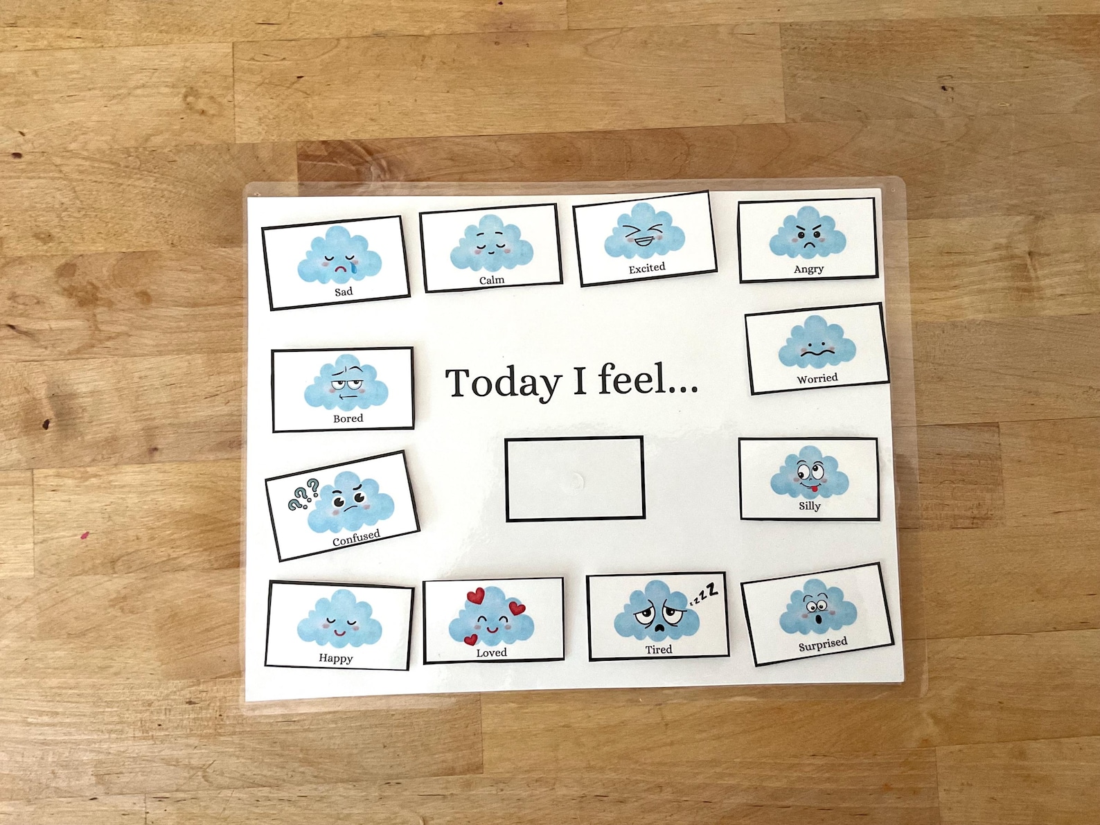 Kids Feelings Chart, Set of 2 Feelings Posters, Printable Velcro ...