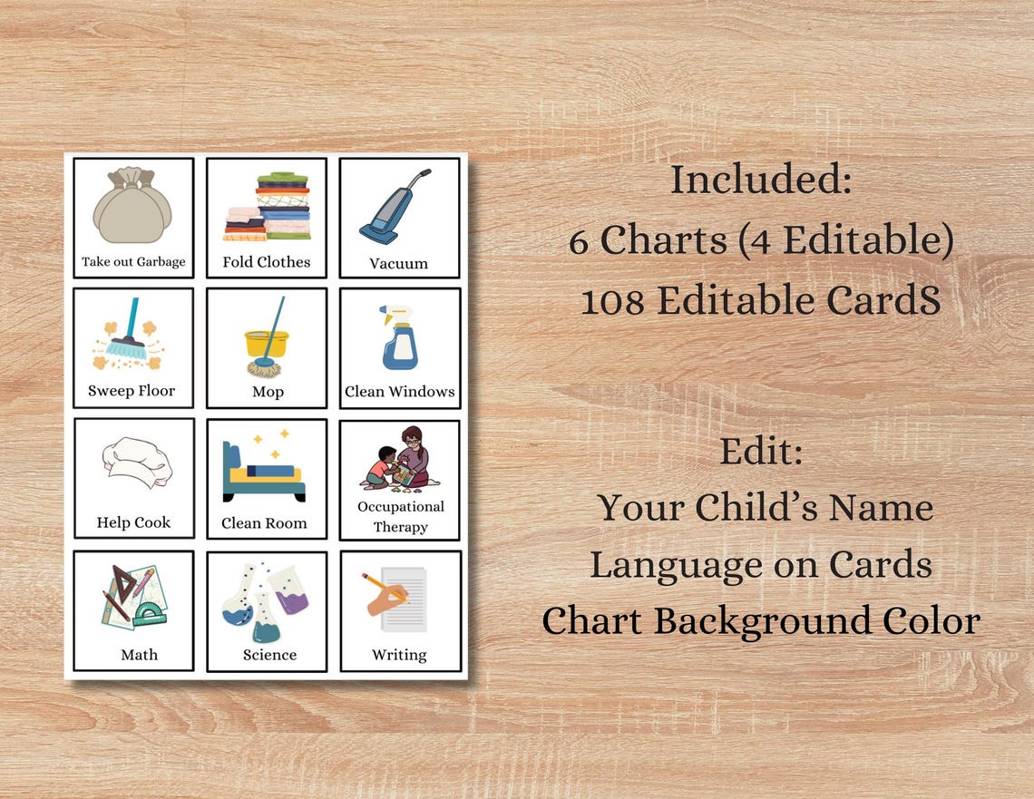 Editable Daily Routine Cards, Toddler Preschool Routine Chart, Visual ...