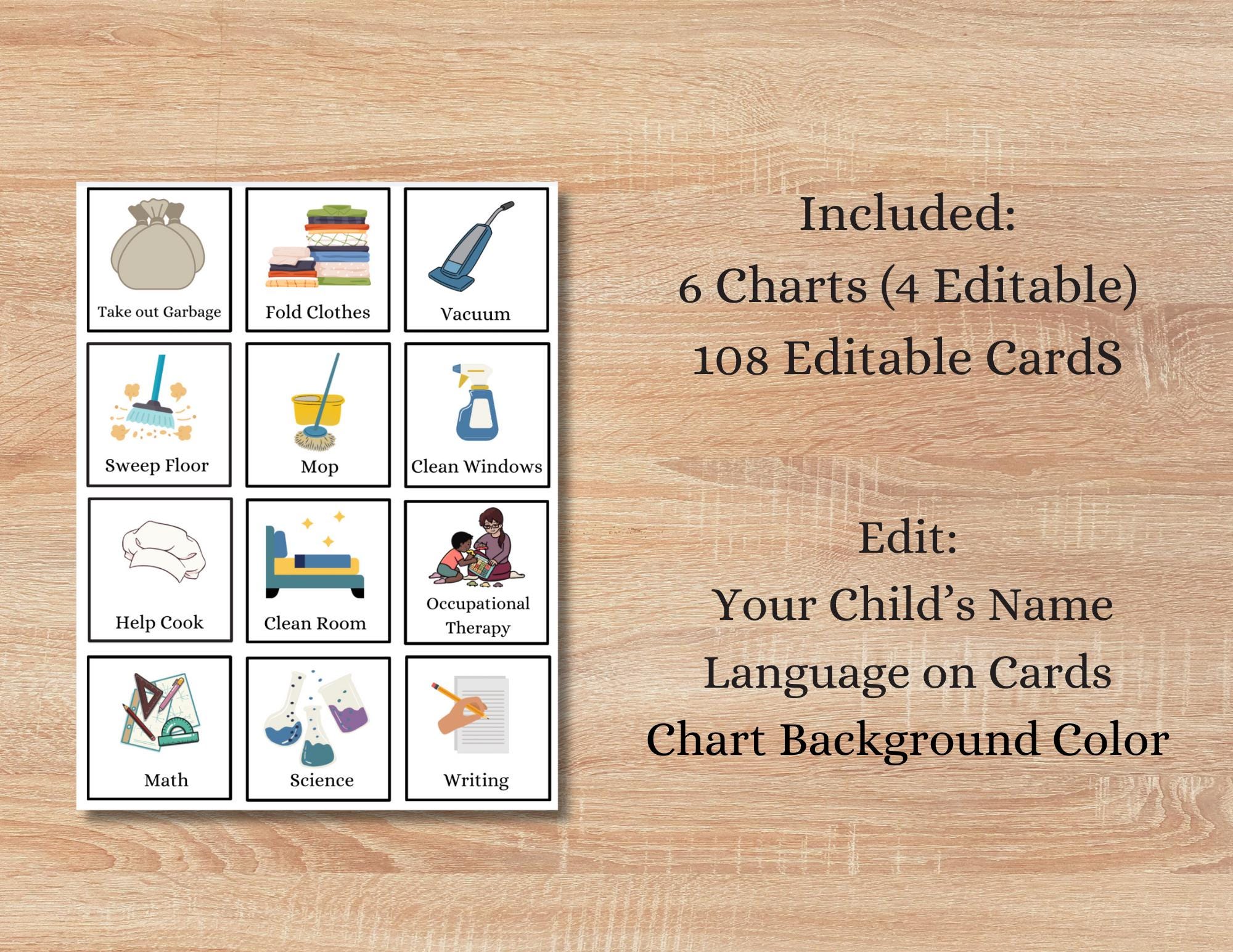 Editable Daily Routine Cards, Toddler Preschool Routine Chart, Visual ...