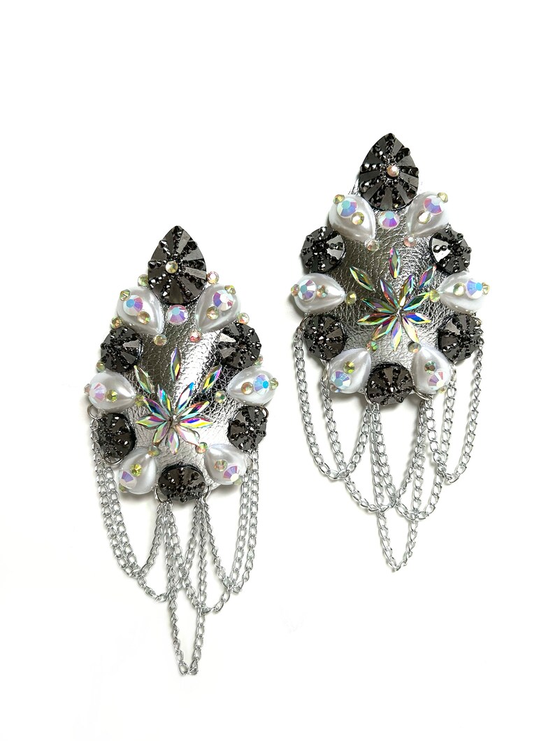 Grey/chain Teardrop Nipple Pasties - Etsy