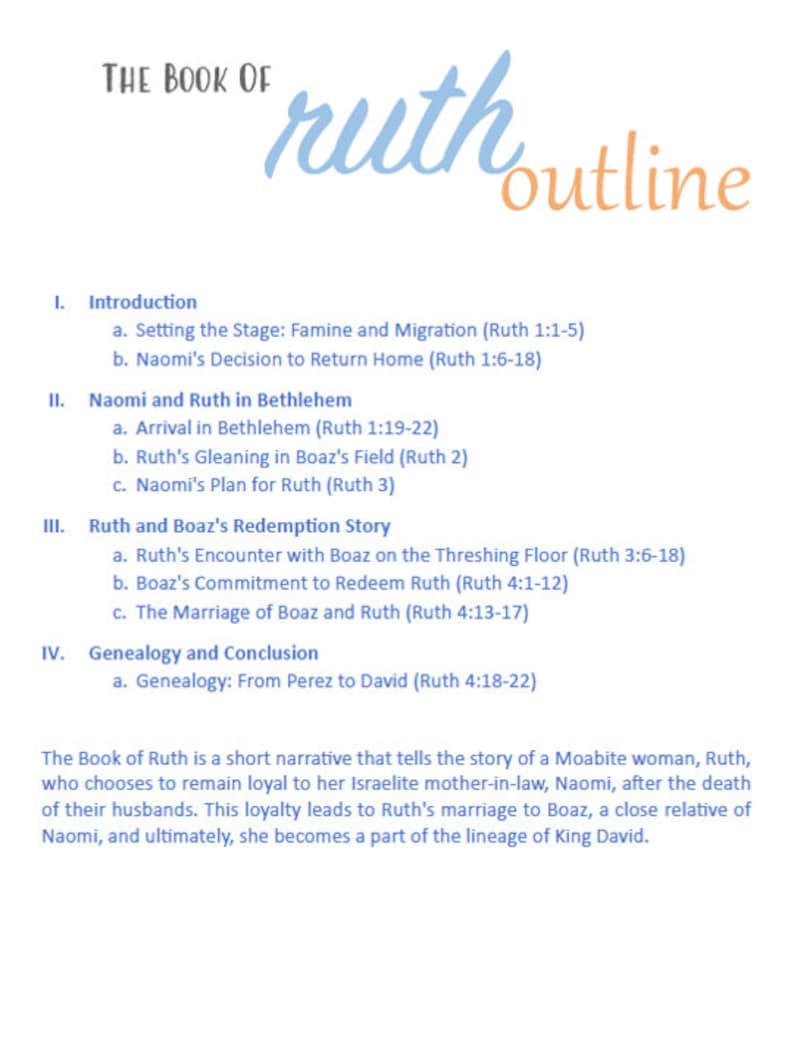 Comprehensive Bible Outline With References - Etsy
