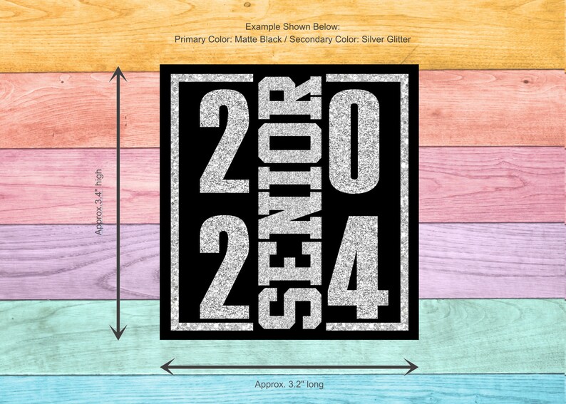 Senior Block 2024 DIE CUT Bling Homecoming Mum and Graduation Cuts - Etsy