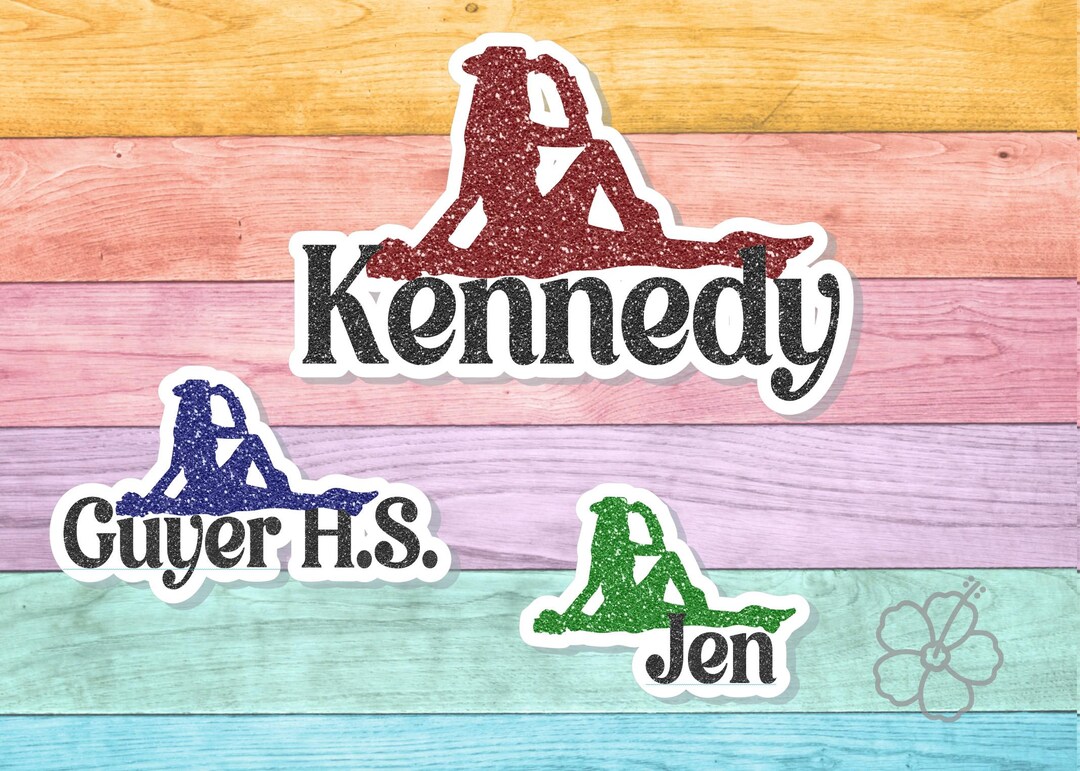 Drill Team Member With Custom Word or Name DIE CUT | Bling Homecoming ...