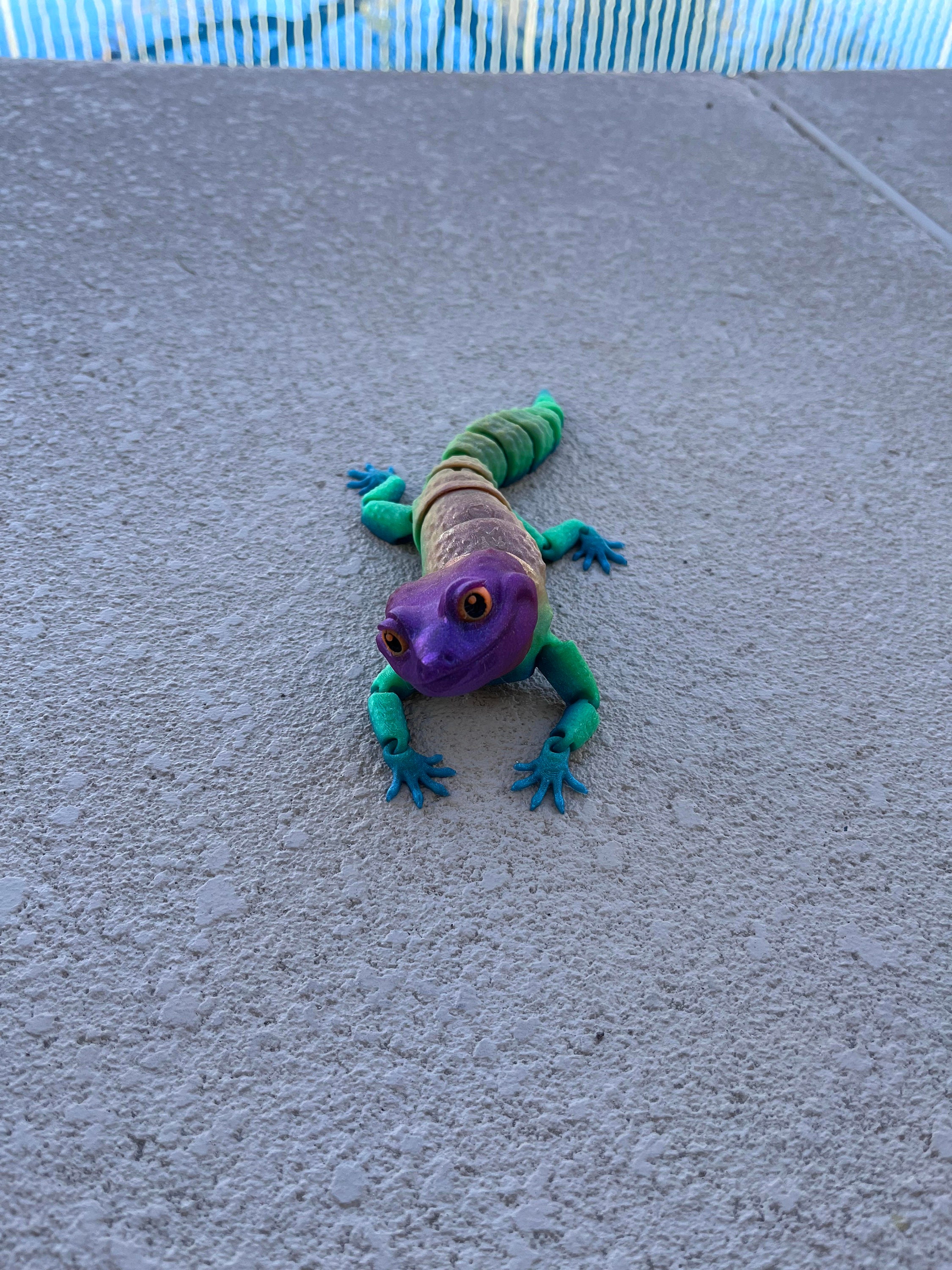 3d Printed Fully Articulated Leopard Gecko - Etsy