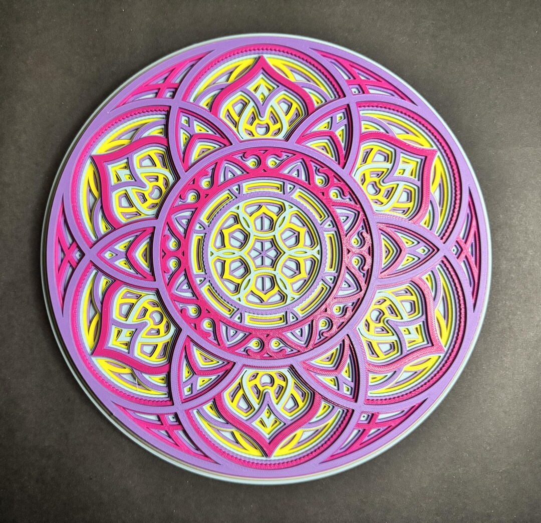 3d Printed Mandala - Etsy