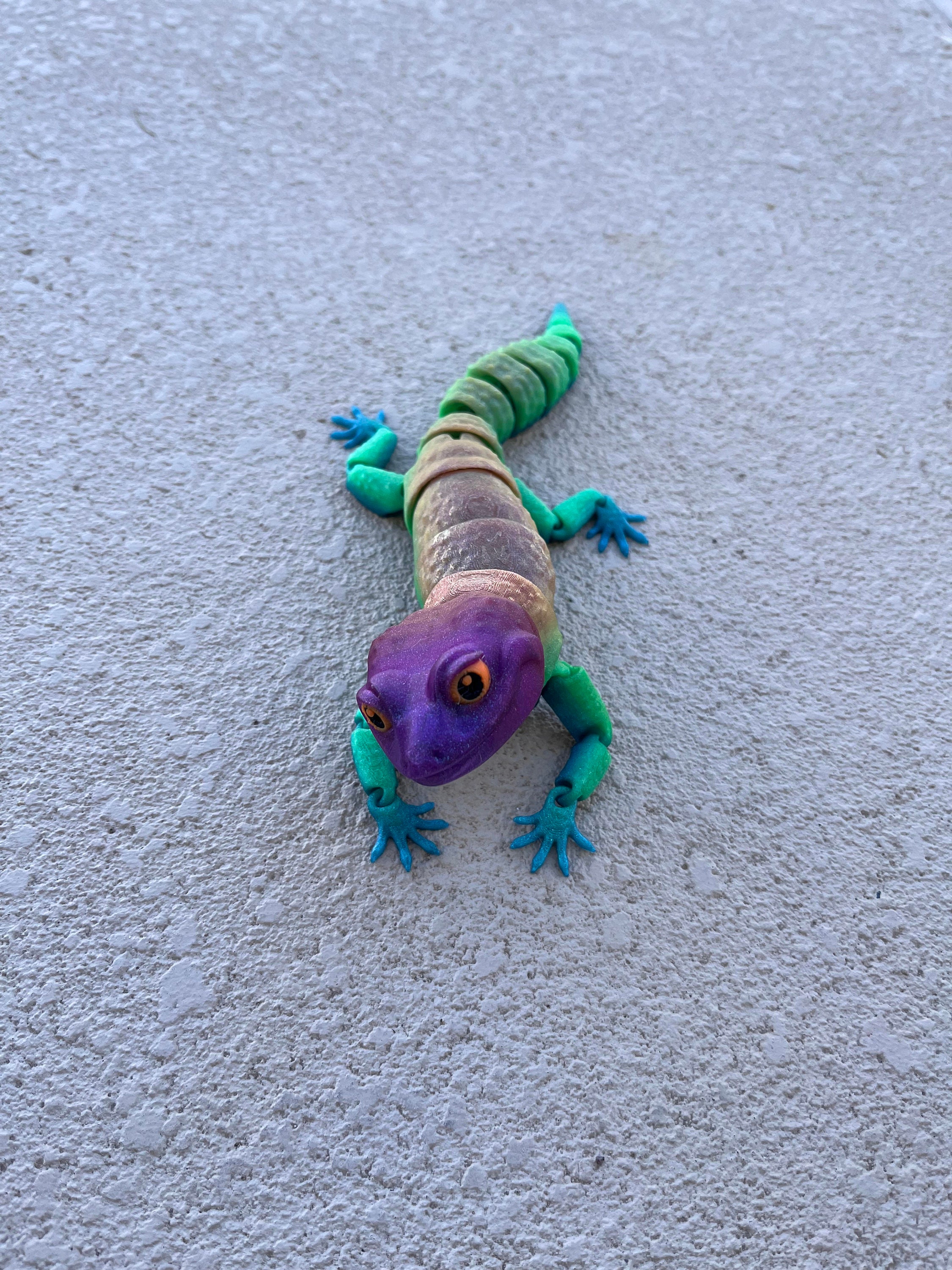 3d Printed Fully Articulated Leopard Gecko - Etsy