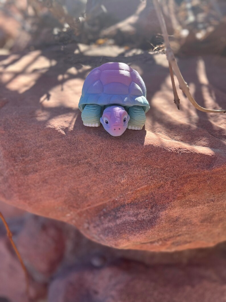 3D Printed Fully Articulated Turtle - Etsy