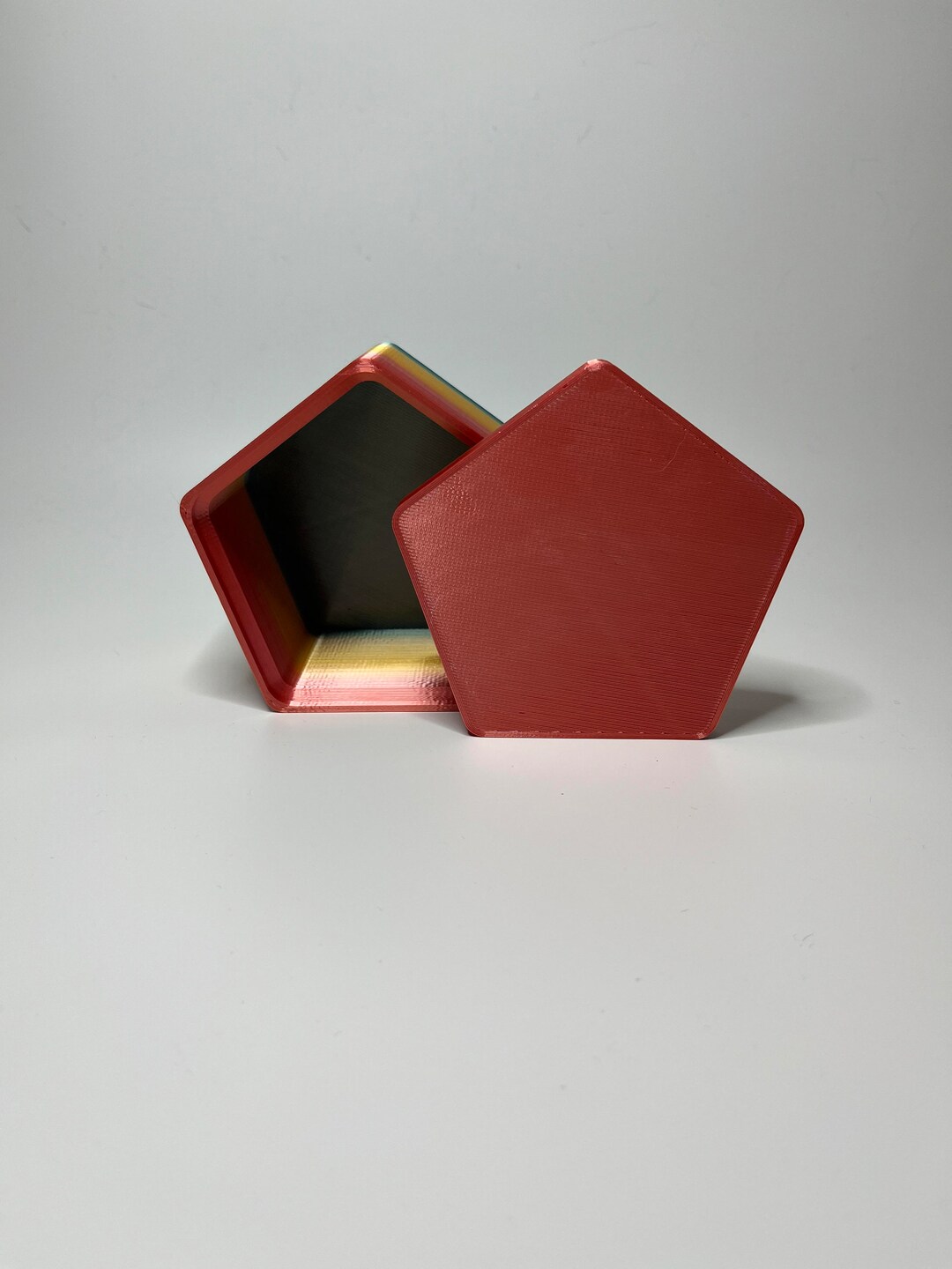5 Sided 3D Printed Rainbow Colored Box - Etsy