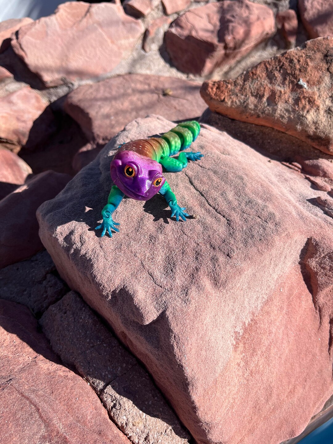 3d Printed Fully Articulated Leopard Gecko - Etsy