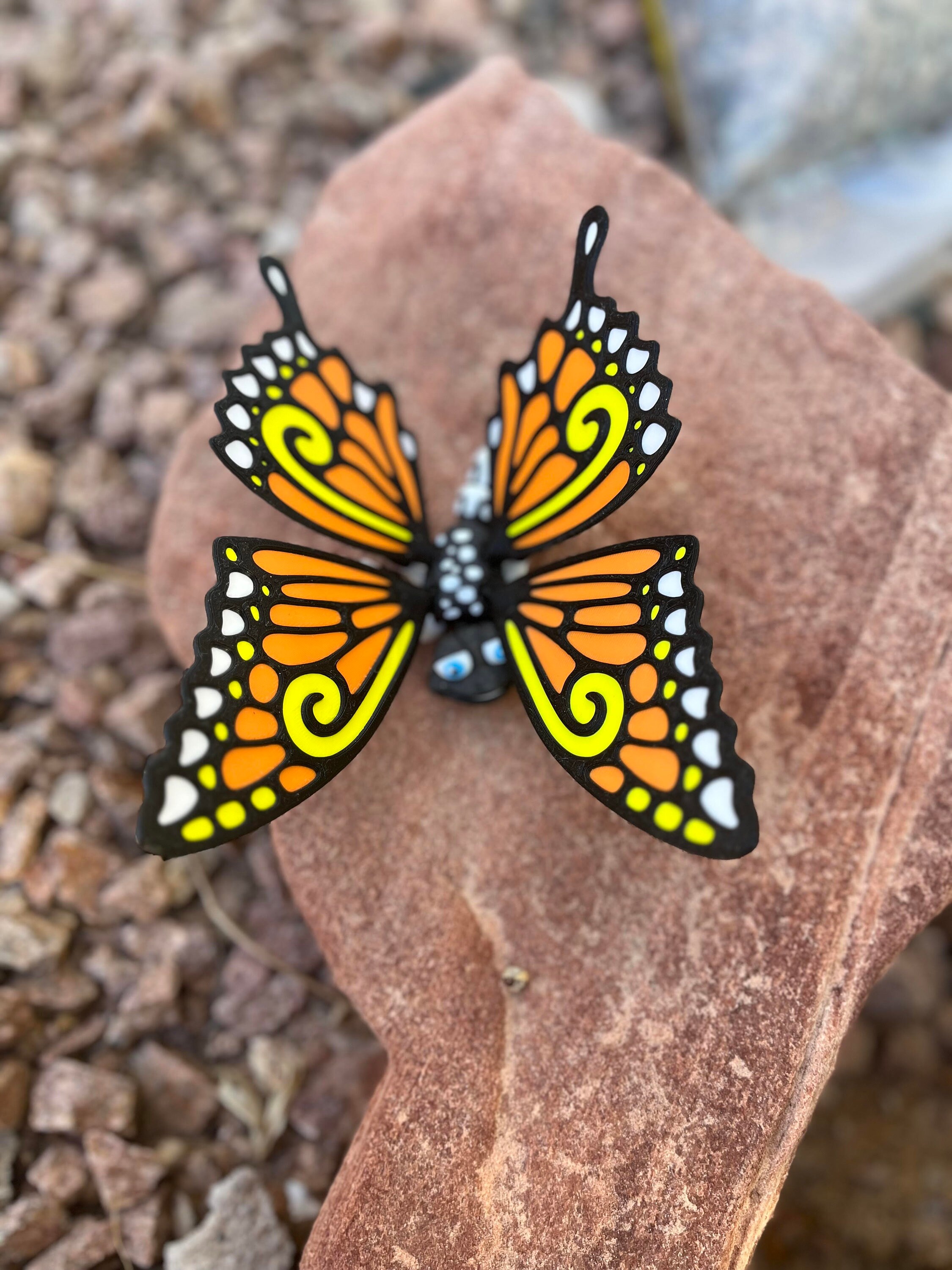 3D Printed Fully Articulated Butterfly - Etsy