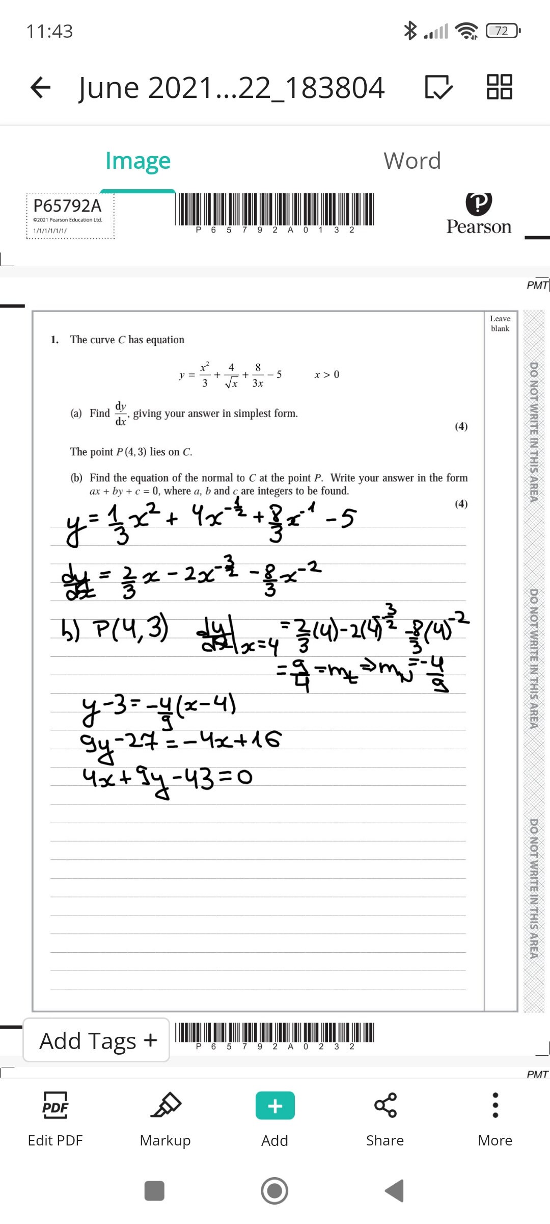 Pure Mathematics 1 Past Papers Model Answers - Etsy